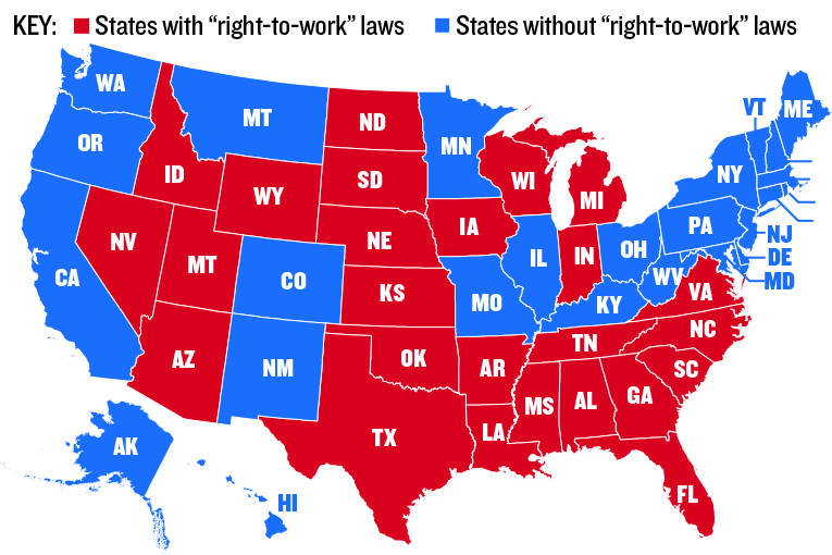 What “Right-To-Work” States Look Like – LOCAL 1001 NEWS