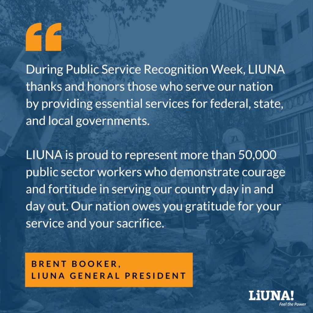 Statement from LiUNA General President Brent Booker on Public Service ...